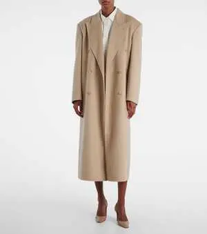 THE ROW Hariet Cashmere Coat - Beige