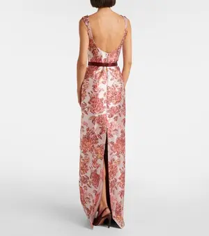 MARKARIAN Robin Floral Brocade Gown