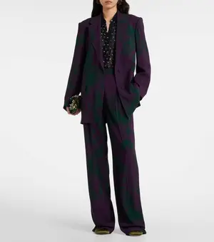 Dries Van Noten Printed Viscose Blazer