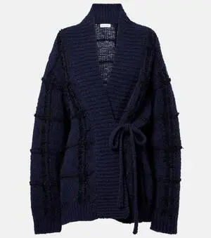 Dries Van Noten Checked Wool Cardigan