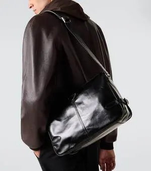 Prada Leather Shoulder Bag - Black