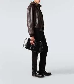 Prada Leather Shoulder Bag - Black