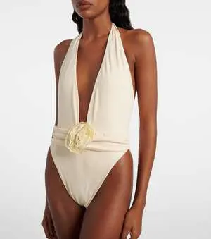 SAME Rosette Floral-appliqué Swimsuit