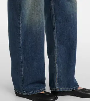 MAISON MARGIELA Distressed Barrel-leg Jeans - Blue