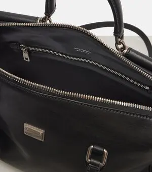 Dolce & Gabbana Vittoria Leather Tote Bag - Black