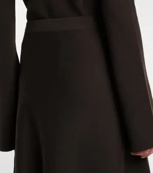 Gabriela Hearst Wool, Silk, And Cashmere Midi Skirt