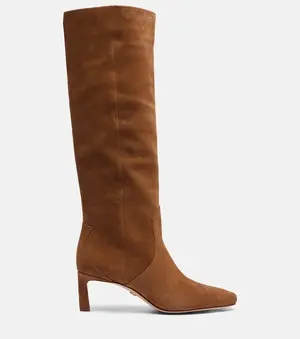 Veronica Beard Kinna 55 Suede Knee-high Boots - Brown