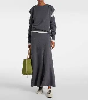 LISA YANG Torie Knitted Cashmere Maxi Skirt