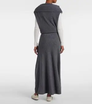 LISA YANG Torie Knitted Cashmere Maxi Skirt