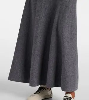 LISA YANG Torie Knitted Cashmere Maxi Skirt