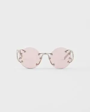 Prada Silver Tone Eyewear For Women