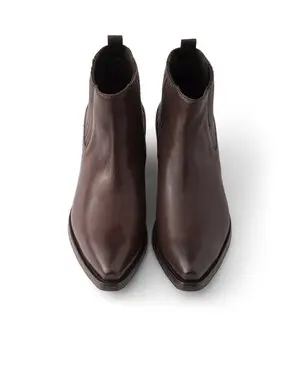 Prada Leather Chelsea Boots