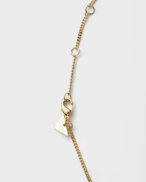 Prada Enameled Metal Necklace