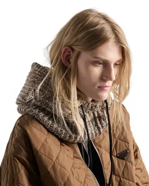 Prada Mélange Knit Hood
