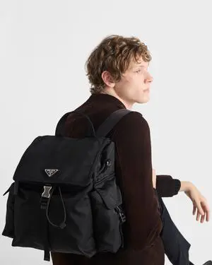 Prada Re-nylon And Leather Backpack