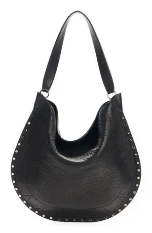 Isabel Marant Oskan Studded Leather Hobo Bag