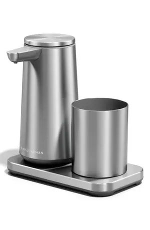 SIMPLEHUMAN Rechargeable Sensor Pump Foam Soap Dispenser With Caddy Cup