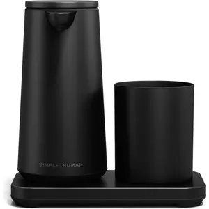 SIMPLEHUMAN Rechargeable Sensor Pump Foam Soap Dispenser With Caddy Cup - Black
