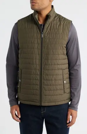 Johnston & Murphy Reversible Quilted & Knit Vest