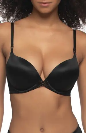 Felina Luscious Underwire Push-up Bra - Black