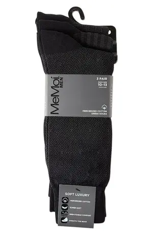MEMOI Assorted 3-pack Dress Socks