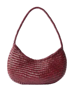 Dragon Diffusion Nova Luna Woven Leather Shoulder Bag