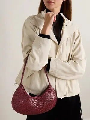 Dragon Diffusion Nova Luna Woven Leather Shoulder Bag