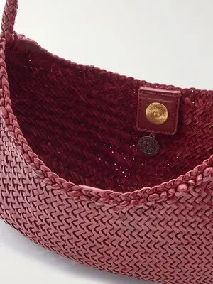 Dragon Diffusion Nova Luna Woven Leather Shoulder Bag