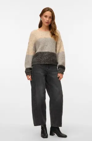 Vero Moda Colorblock Boatneck Sweater