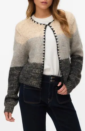 Vero Moda Contrast Trim Cardigan