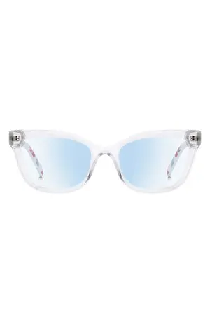 Kate Spade New York Cat Eye Blue Light Blocking Reading Glasses - Crystal
