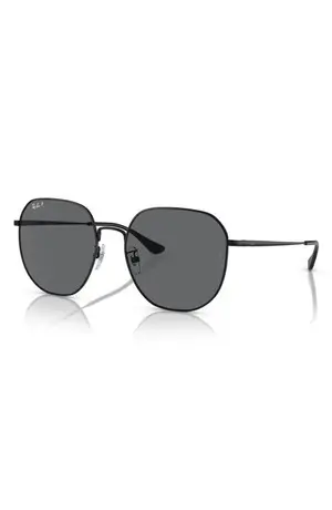 Ray-ban 60mm Polarized Round Sunglasses
