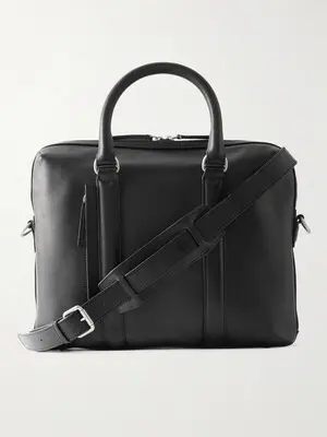 Officine Creative Quentin 019 Leather Briefcase - Black