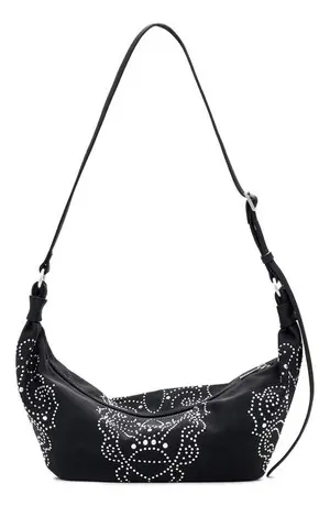 Desigual Studded Faux Leather Shoulder Bag
