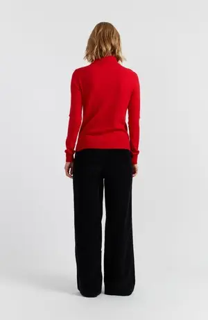 Chinti & Parker Wool-cashmere Snoopy Sweater - Velvet Red