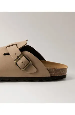 Mango Leather Clogs - Light/pastel Brown