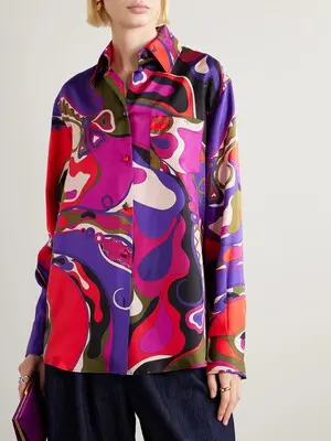 Emilio Pucci Printed Silk Shirt - Multi