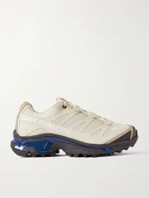 SALOMON Protective Rubber-Trimmed Ripstop Sneakers Neutrals