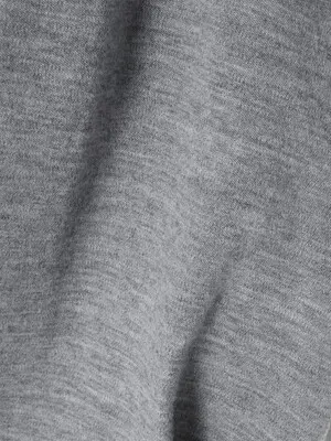 Balmain Hooded Open-back Draped Wool-blend Jersey Bodysuit - Gray