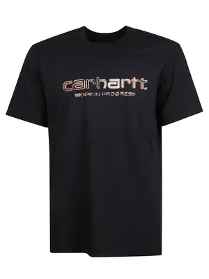 Carhartt Work In Progress S/s Solar Chrome Script T-shirt - Black