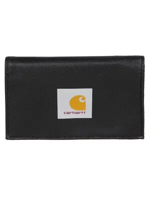Carhartt Work In Progress Dean Wallet In Cotton Canvas - Black