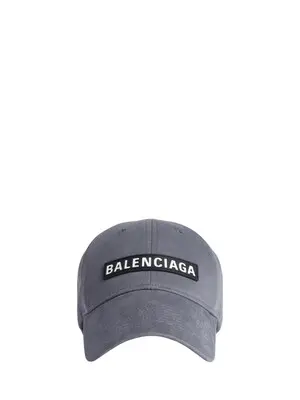 Balenciaga Logo Cap - Grey