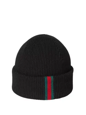 Gucci Web Detail Hat - Black