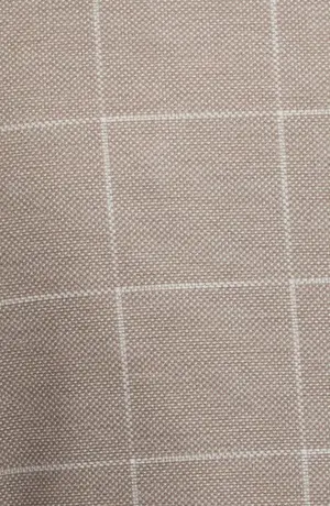 DANIEL HECHTER Windowpane Check Knit Sport Coat - Tan