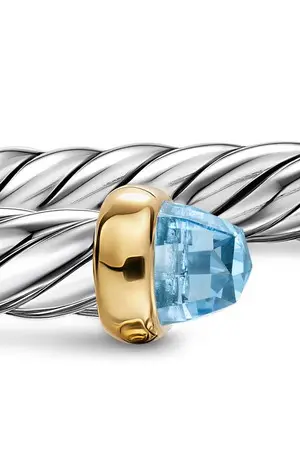 David Yurman Cablespira® Flex Cuff Bracelet - Blue Topaz
