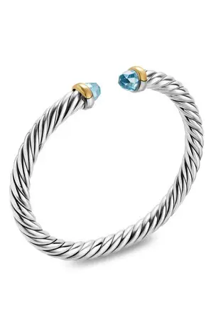 David Yurman Cablespira® Flex Cuff Bracelet - Blue Topaz