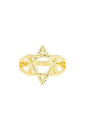 MARLYN SCHIFF Star Of David Ring - Gold Plated