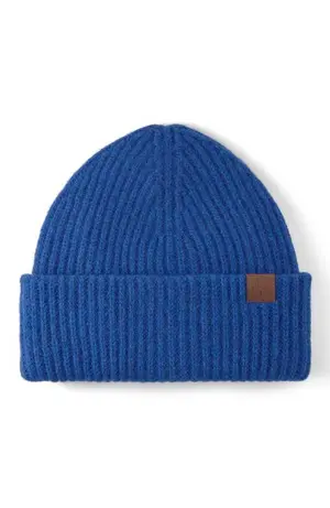 Mulberry Chunky Ribbed Beanie - Cobalt Blue