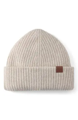 Mulberry Chunky Ribbed Beanie - Oat