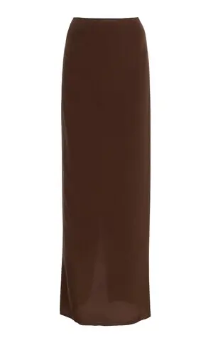 COLLEEN ALLEN Exclusive Silk Maxi Skirt